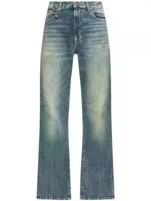 R13 Logo Patch Jeans - Blue