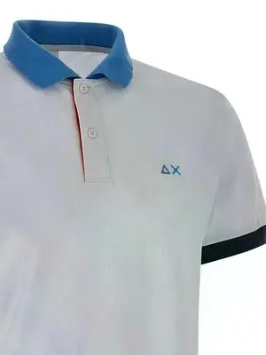 SUN 68 Contrast-collar Polo Shirt