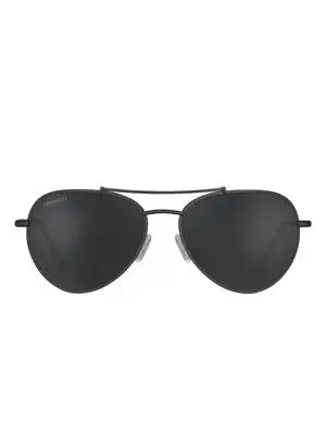 SERENGETI EYEWEAR Pete Pilot Sunglasses - Black