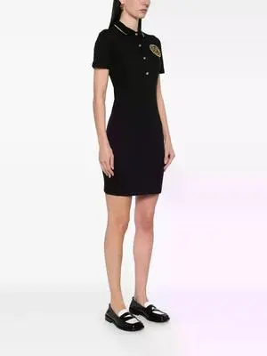 Versace Logo-embroidered Mini Dress