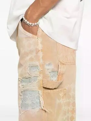 Amiri Distressed Straight-leg Jeans
