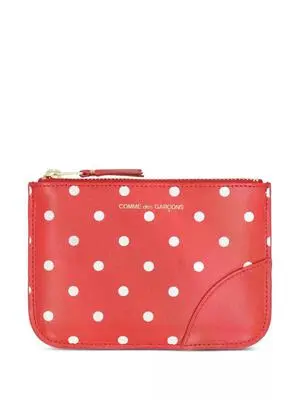 Comme Des Garçons Polka Dot Pouch - Red