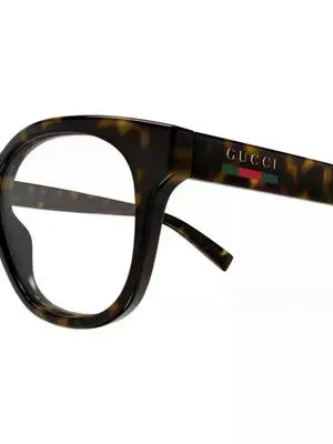 Gucci Round-frame Glasses - Brown