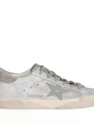 GOLDEN GOOSE Super-star Sneakers With Glitter Effect - Grey