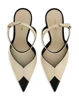 FERRAGAMO 95mm Contrasting-inlays Pumps