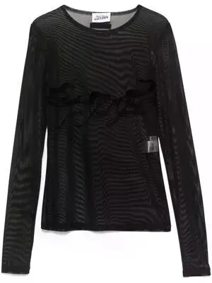 JEAN PAUL GAULTIER Tattoo Ruban Top - Black