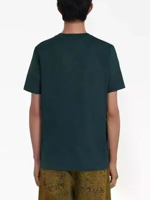 Marni Logo-patch Cotton T-shirt - Blue