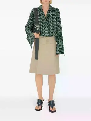 Burberry Canvas Wrap Skirt