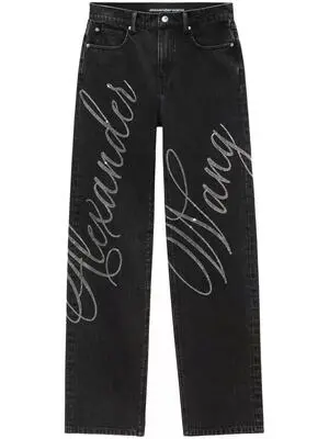 Alexander Wang Ez Logo-embellished Jeans