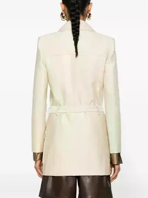 Saint Laurent Belted Double-breasted Coat