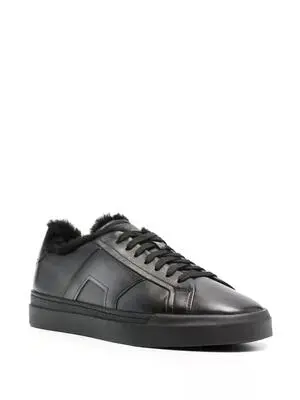 Santoni Leather Sneakers