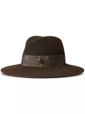 MAISON MICHEL Zango Wool-felt Fedora Hat - Brown