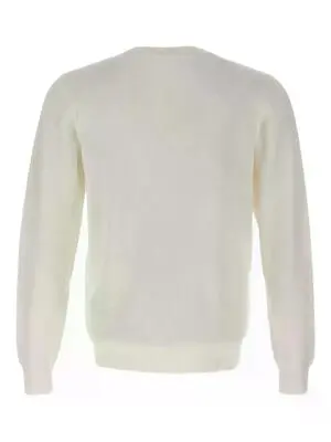 SUN 68 Cotton Crew Neck Jumper - Neutrals