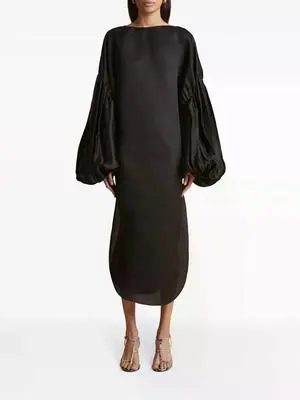 Khaite Zelma Silk Maxi Dress