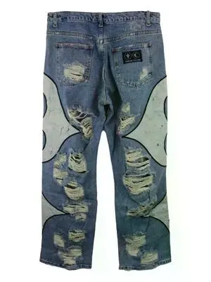 THUG CLUB Distressed-effect Jeans