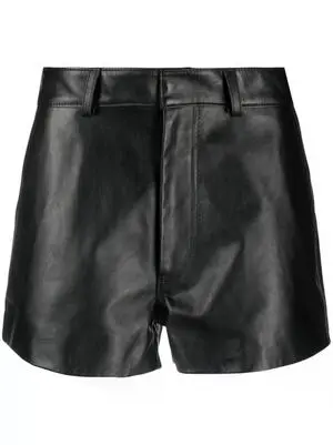 Gcds Thigh-length Leather Shorts