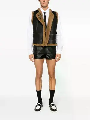 Gcds Thigh-length Leather Shorts