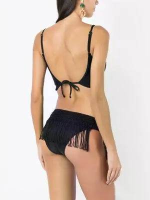 AMIR SLAMA Macramé Fringe-trim Bikini Set