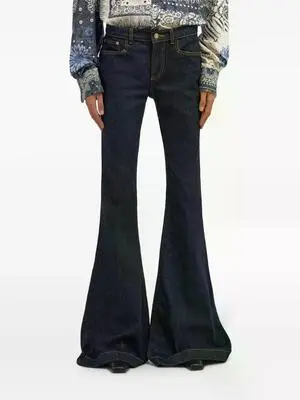 Roberto Cavalli Logo-patch Flared Jeans