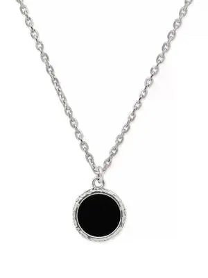 Emanuele Bicocchi Flourish Amulet Onyx Necklace - Black