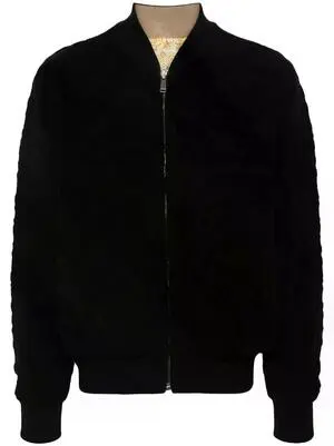 Versace Baroque-pattern Reversible Bomber Jacket