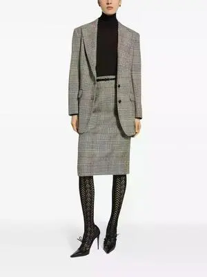 Dolce & Gabbana Glen-plaid Wool-cashmere Blazer