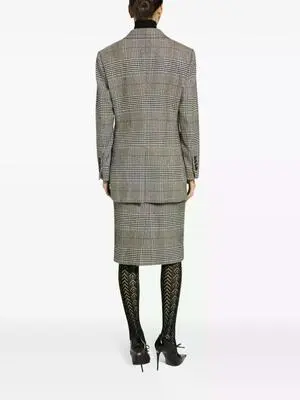 Dolce & Gabbana Glen-plaid Wool-cashmere Blazer