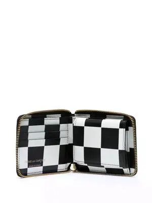 Comme Des Garçons Inside-printed Patent-leather Wallet