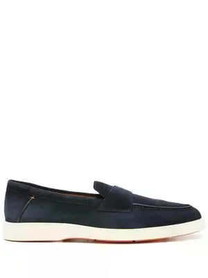 Santoni Suede Loafers - Blue