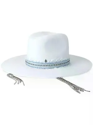 MAISON MICHEL Eliza Wool-felt Fedora Hat - Blue