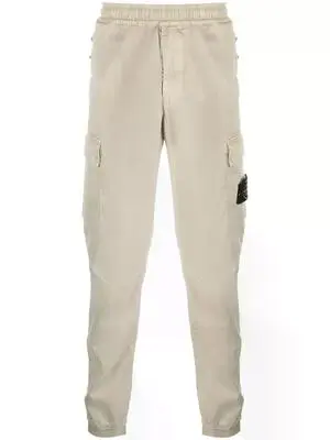 Stone Island Tapered-leg Cargo Trousers - Neutrals