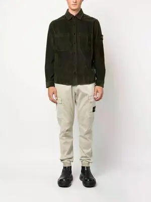 Stone Island Tapered-leg Cargo Trousers - Neutrals