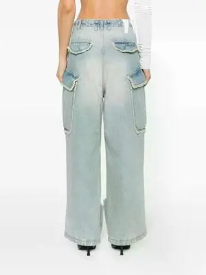 DARKPARK Vivi Distressed Wide-leg Jeans