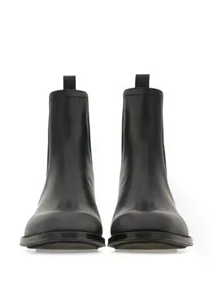 FERRAGAMO Leather Chelsea Boots