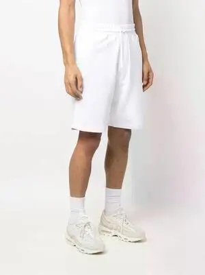 COUNTY OF MILAN Logo-print Drawstring Bermuda Shorts - White