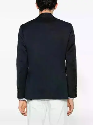 LARDINI Single-breasted Wool Blazer - Blue