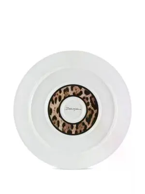 Dolce & Gabbana Leopard-print Porcelain Platter