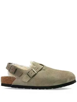 BIRKENSTOCK Tokyo Shearling-lined Suede Slippers