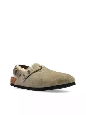 BIRKENSTOCK Tokyo Shearling-lined Suede Slippers