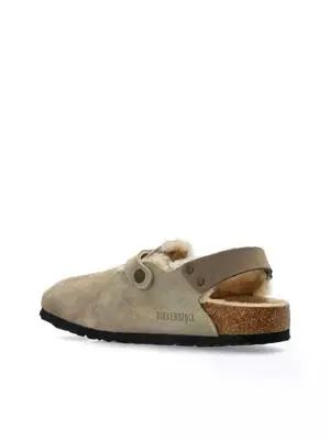 BIRKENSTOCK Tokyo Shearling-lined Suede Slippers