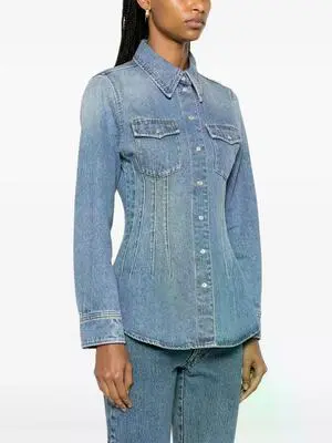 Chloé Corset-style Denim Shirt
