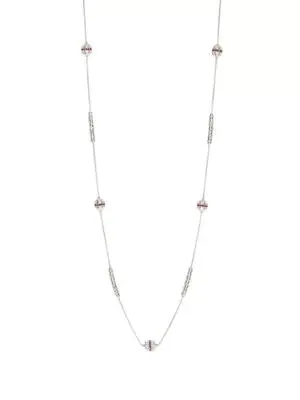 OFFICINA BERNARDI 18kt White Gold Ophidia Ruby Necklace - Silver