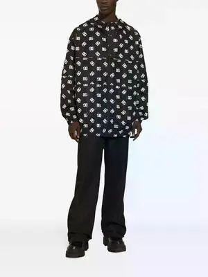 Dolce & Gabbana Monogram Print Hooded Jacket