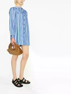 Etro Vertical-stripe Long-sleeve Shirt Dress