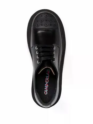 Camper Eki Spike-studded Leather Shoes - Black