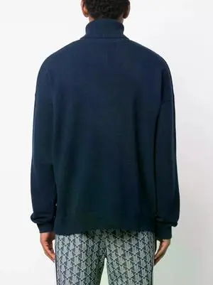 Maison Kitsuné Intarsia-knit Fox-head Wool Jumper