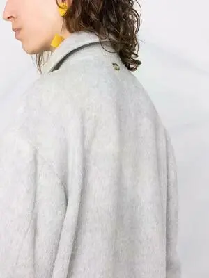 TWINSET Gradient-effect Double-breasted Coat With Notched Lapels