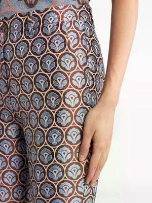 Etro Floral-jacquard Cigarette Trousers
