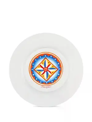 Dolce & Gabbana 2 Piece Fine Porcelain Dinner Plate Set