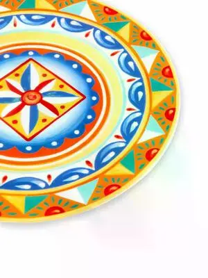 Dolce & Gabbana 2 Piece Fine Porcelain Dinner Plate Set